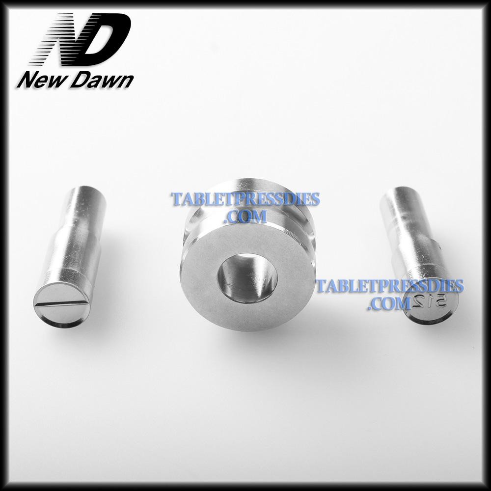 Circle 512 punch dies for TDP - 6 punch tablet press machine - New Dawn