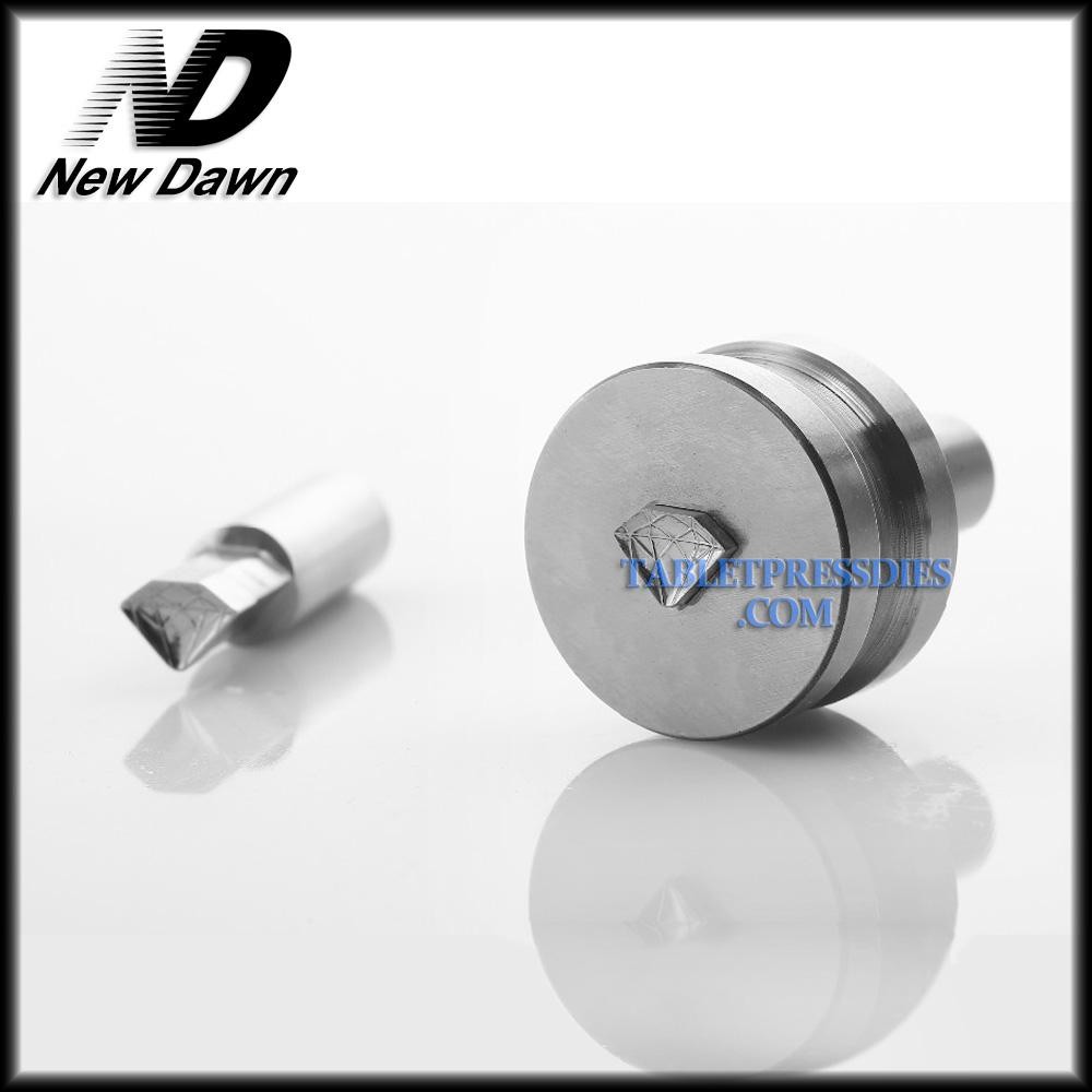 Diamond pill stamp dies for TDP - 0 pill making machine - New Dawn