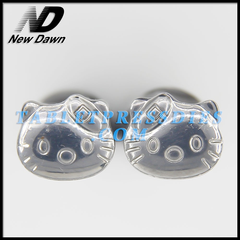 Hello Kitty punch pill dies for TDP - 5 tablet press machine - New Dawn