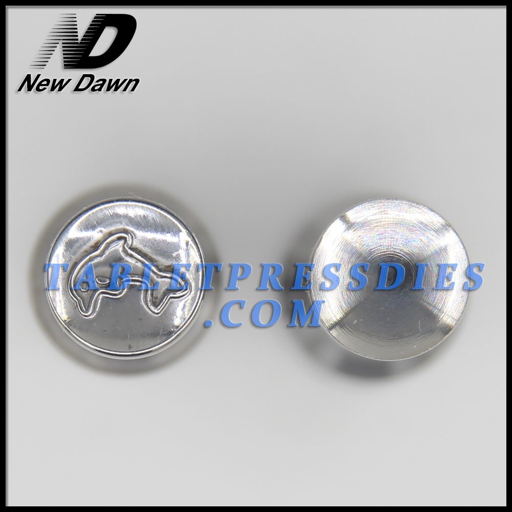 Round Dolphin punch pill dies for TDP - 5 tablet press machine - New Dawn