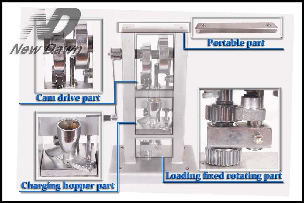 Single pill press handheld TDP-0 pill making machine - New Dawn